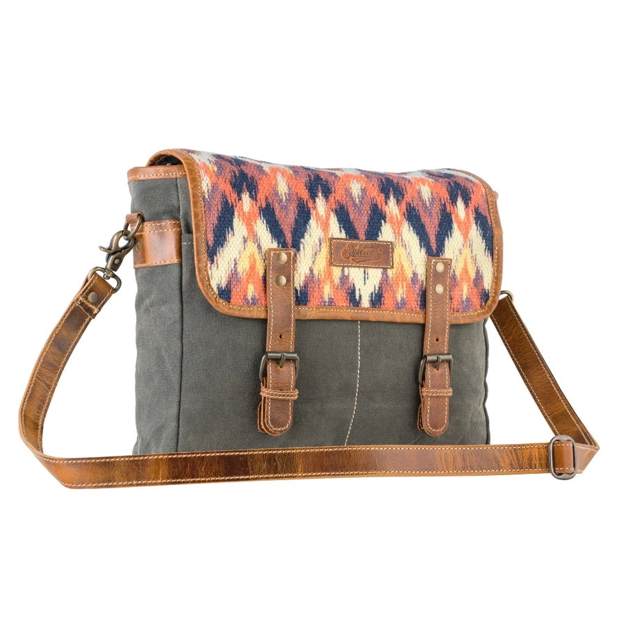 Leather & Canvas Jade Shoulder Bag – BELLISSIMA HANDBAGS