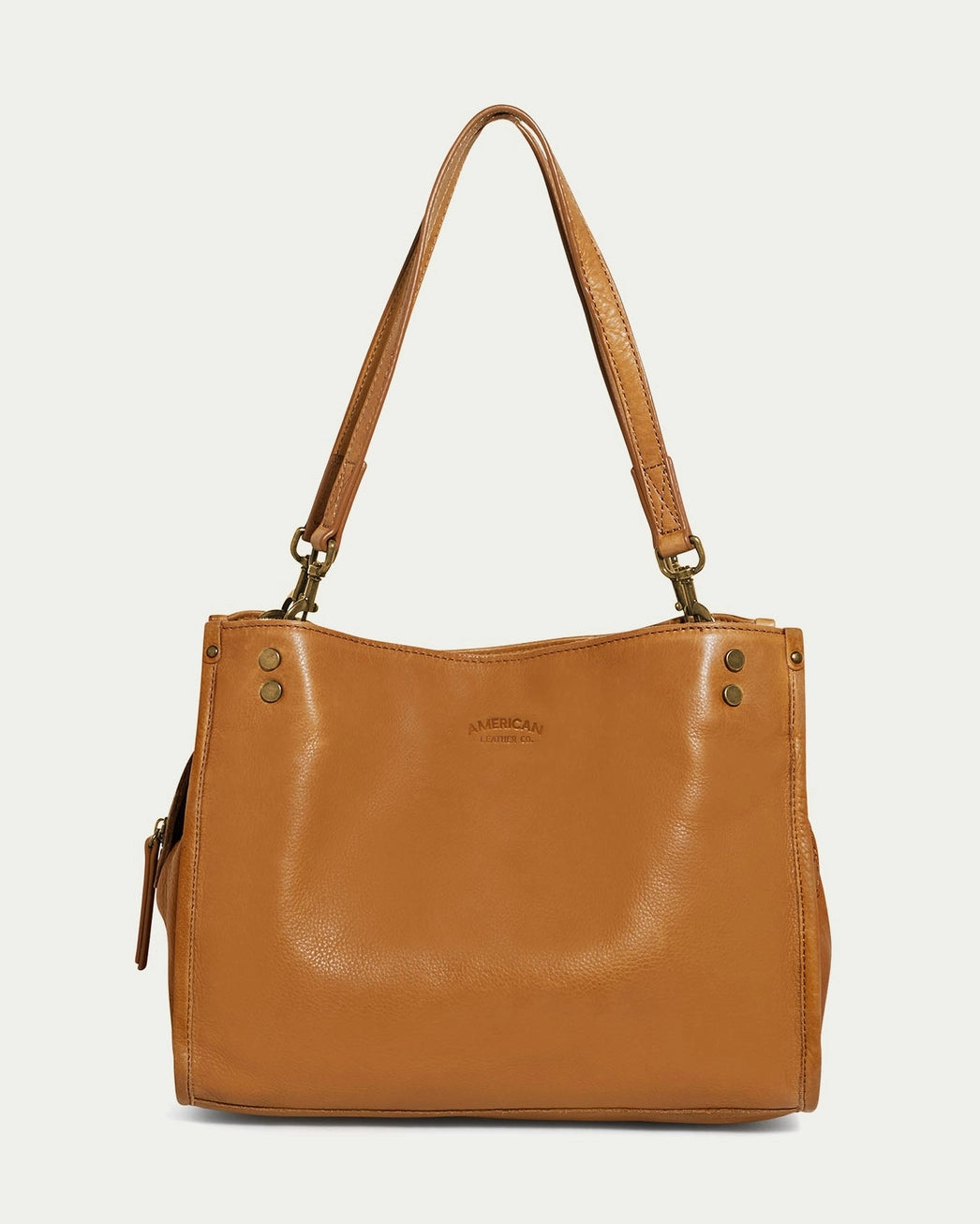 Lenox Triple Entry Satchel Handbag | 100% Genuine USA Leather ...