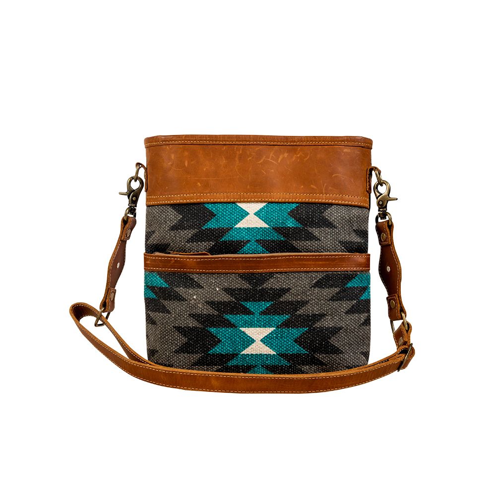 Starfire Leather & Canvas Shoulder Bag – BELLISSIMA HANDBAGS